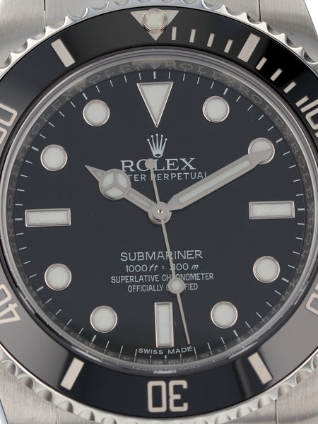 40099: Rolex Submariner 40 "No Date", Ref. 114060, Box and 2018 Card ...
