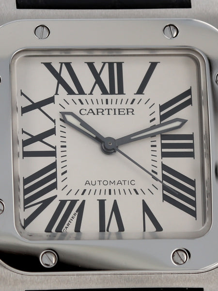 40501: Cartier Medium Santos 100, Ref. W20106X8, Automatic – Paul ...