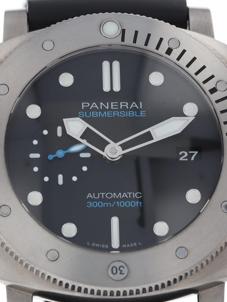 41249: Panerai Luminor Submersible 1950, Titanium, PAM01305, 2022 Full ...