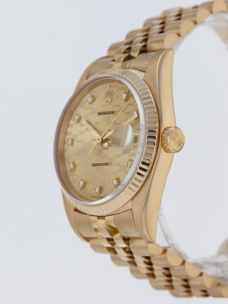 35831: Rolex 18k Datejust "Chevy", Ref. 16018, Circa 1986 – Paul Duggan ...