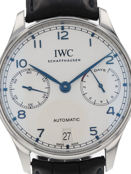38113: IWC Portugieser, Ref. IW500705, 2018 Full Set with 2022 Factory ...